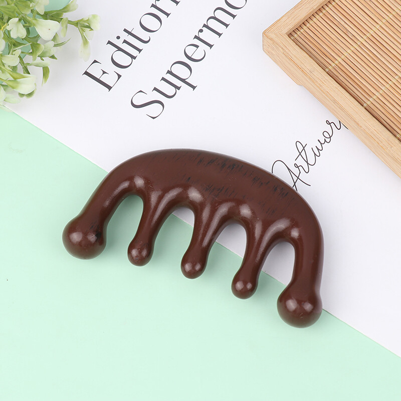 1Pc Resin Massage Comb Head Meridian Scalp Comb Face Scraping Wide ...