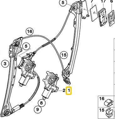 Genuine BMW E92 E93 328 335 M3 Front Window Regulator - Left ...
