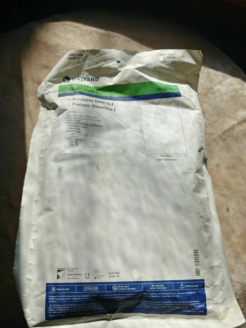 Halyard EENT Pack I Head & Neck / Neuro # 88711 ONE PACKAGE EACH for ...