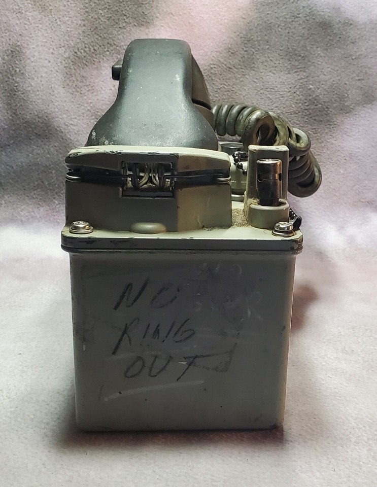 US Army Field Telephone Set TA-312/PT Military Radio - UNTESTED | eBay