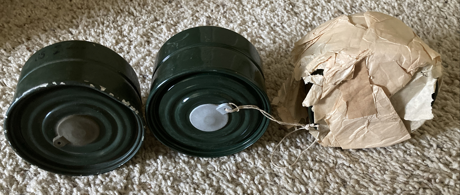 Vintage USSR Military NATO 60mm Gas Mask Filters Lot Of 3 | eBay