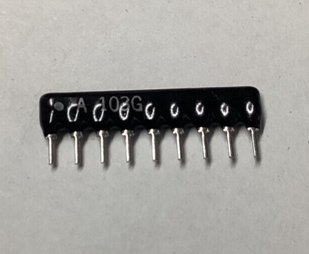 13X RESISTOR L09-1C103J Resistor Array Network 10K Ohm 2% 1/8W 9 pins ...