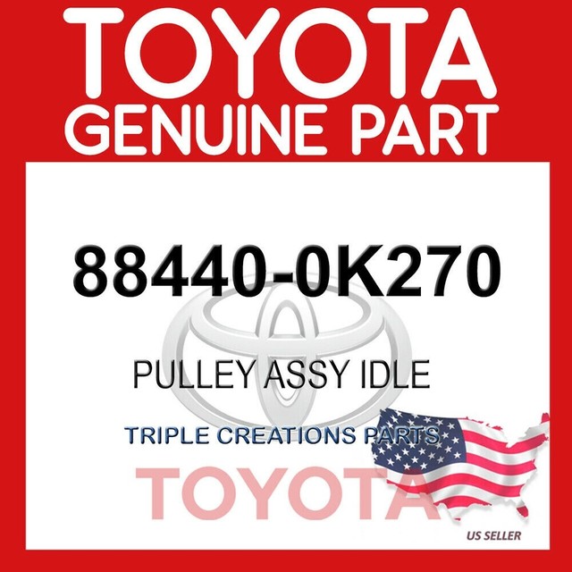 88440-0k270 Toyota Pulley ASSY Idle 884400K270 Genuine OEM Part for ...
