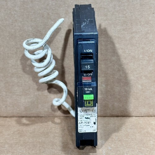 Square D QO115AFI 1 Pole 15 Amp 120 Volt AFI Circuit Breaker | eBay