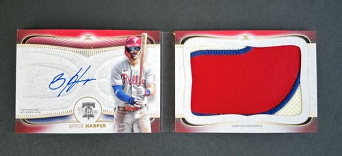 2021 Topps Definitive Bryce Harper Autograph Patch Book Collection ...
