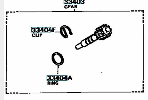 33403-19245 GENUINE OEM Toyota GEAR SUB-ASSY SPEEDOMETER DRIVEN (MTM ...