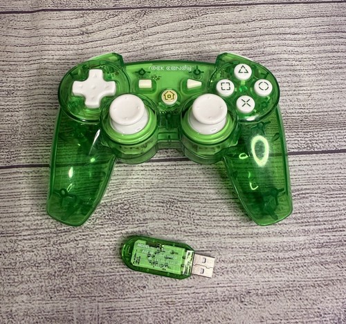 Rock Candy Wireless Controller w/ Dongle Green PlayStation 3 PS3 PL ...