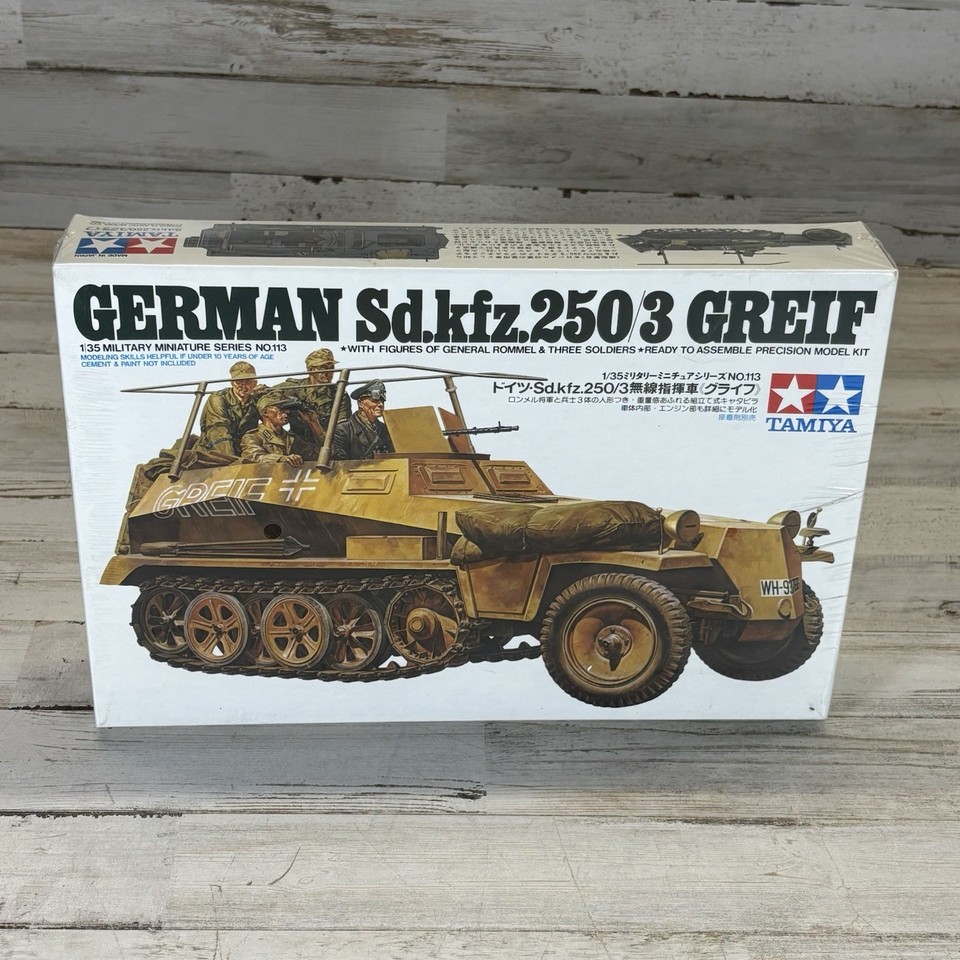Tamiya 1/35 German SdKfz 250 3 Greif Armored Vehicle Model Kit 35113 | eBay