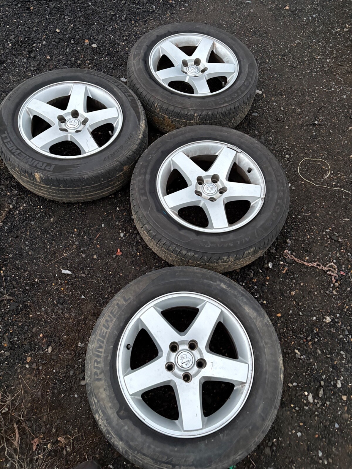215/65/17 wheels and tires 5x115 lug dodge Chevy Chrysler Buick etc | eBay