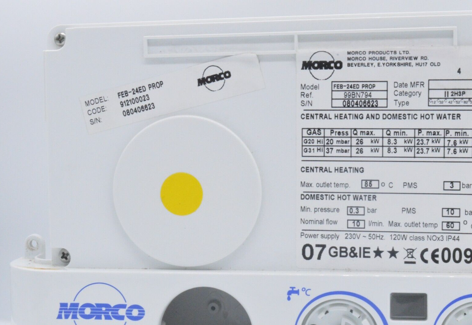 Genuine Morco Super compact Feb24ED Facia LPG Boiler Replacement. | eBay UK