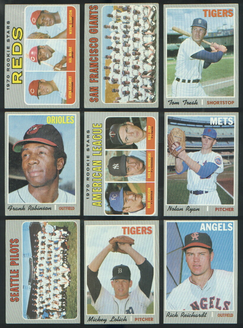 (61062) 1970 Topps Baseball Complete Set VGEX-EXMT | eBay