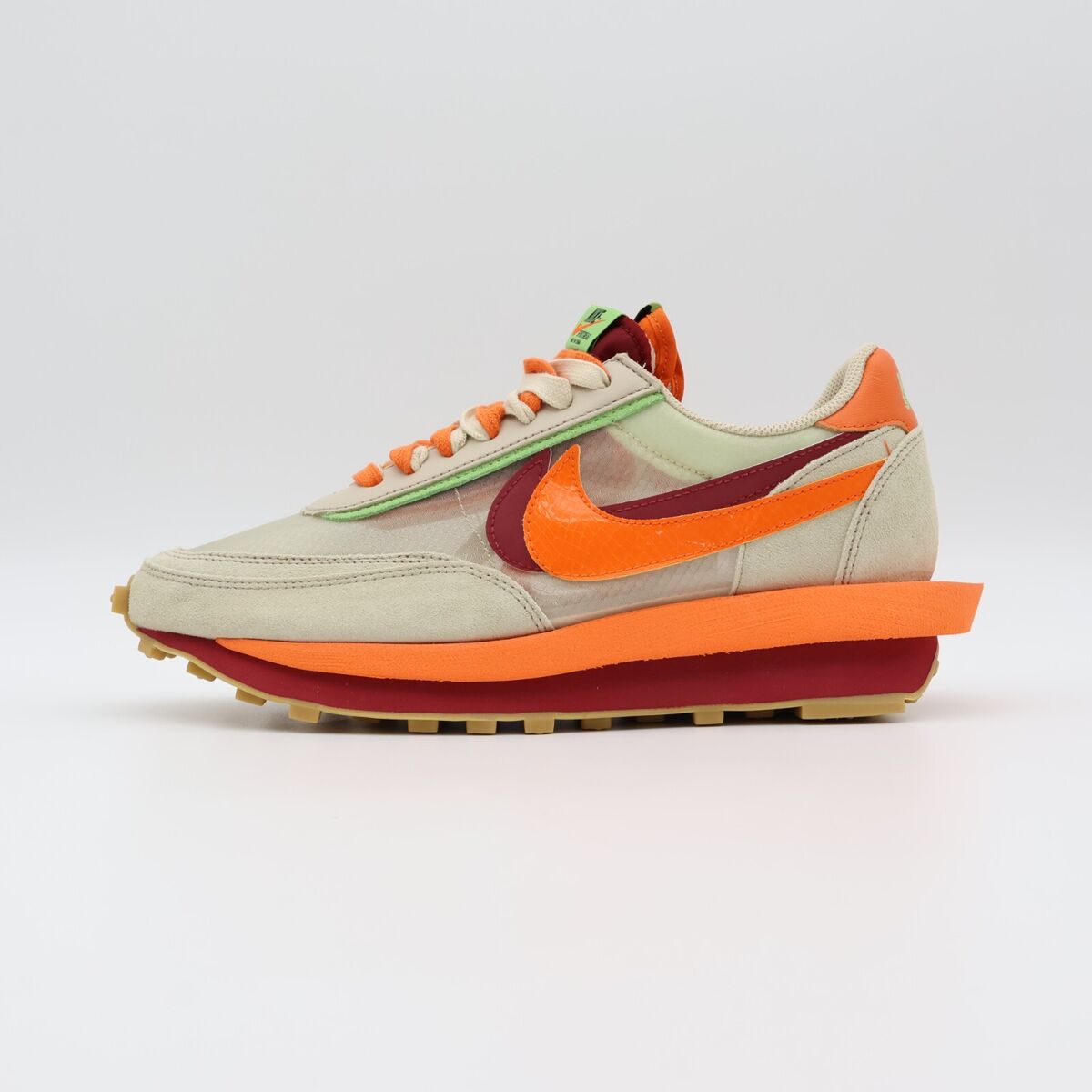 DH1347-100 CLOT Sacai Nike LD Waffle Orange Blaze Deep Red DH1347-100 CLOT Sacai Nike LD Waffle Orange Blaze Deep Red