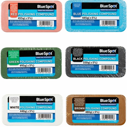 BlueSpot Polishing Buffing Compound Bars Metal Stainless Steel Brass ...