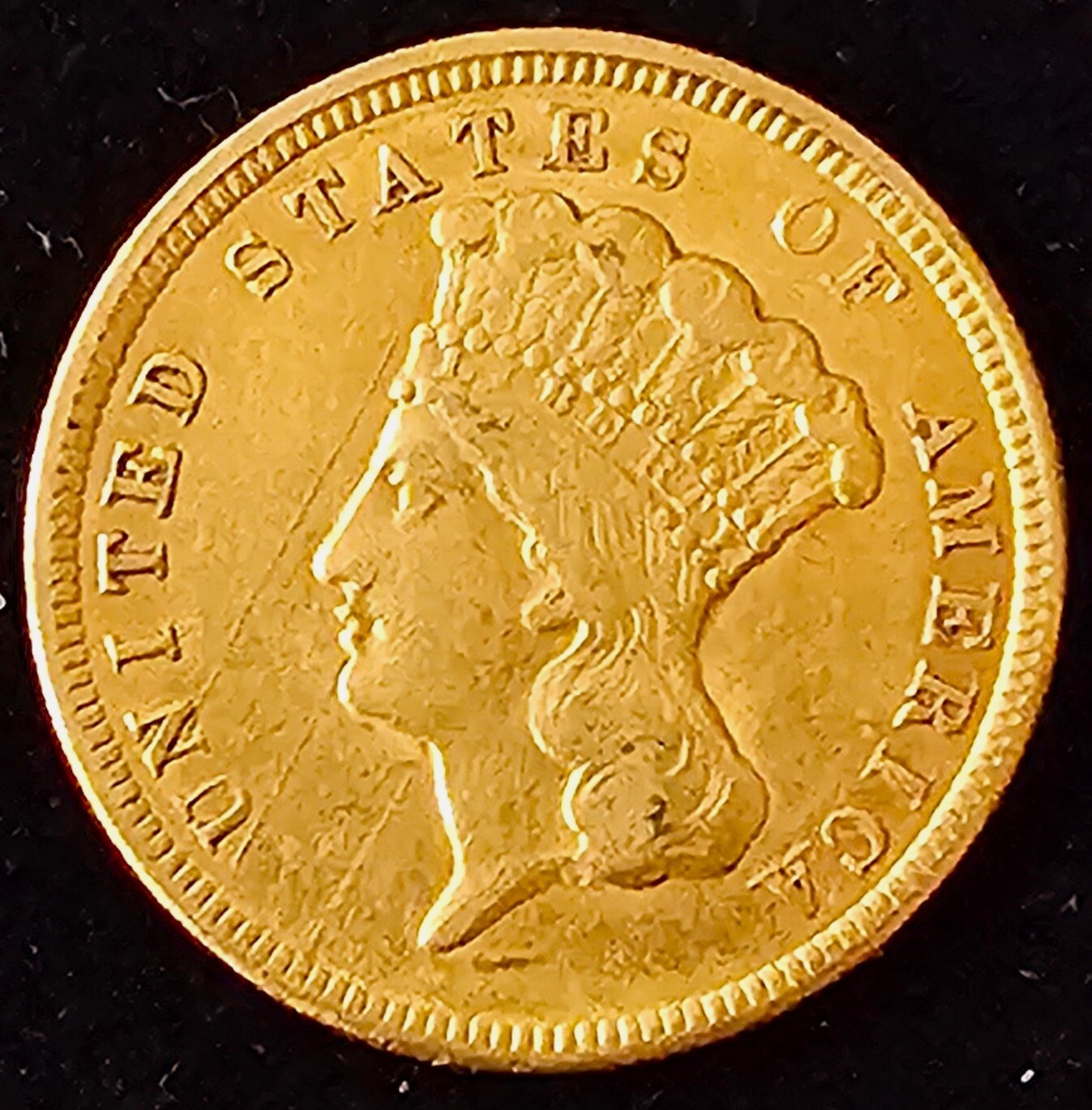1854 Three $3 Dollar Gold Coin XF Details | eBay