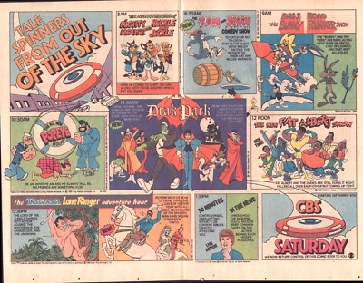 1980 CBS Saturday Morning Cartoons Promo 2 PG PRINT AD - DRAK PACK ...