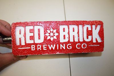 RED BRICK BREWING Co ~ Figural Brick ~ Beard Envy Wine Ale Beer Tap ...