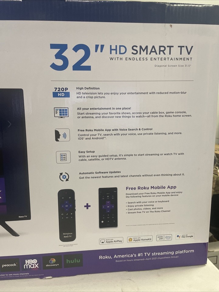 Westinghouse Smart 32" inch LED HDTV Roku TV - WR32HX2210 - w/ ROKU ...