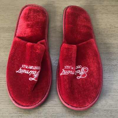 Fairmont Century Plaza Red Slippers Rich Luxurious Los Angeles CA One ...