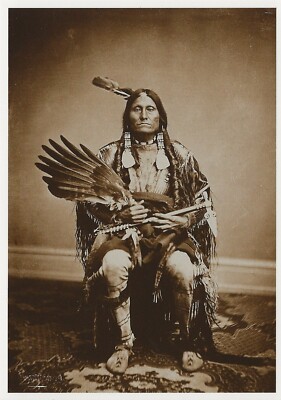 Postcard Flying Pipe, Yankton Sioux Photo: Antonio Zeno Shindler, 1867 ...
