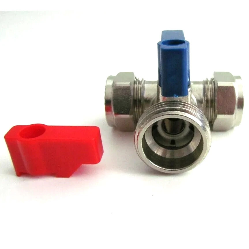 WASHING MACHINE - DISHWASHER TEE VALVE TAP 15mm x 15mm x 3/4" - FREE ...