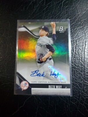 2021 Bowman Platinum Beck Way AUTOGRAPH Rookie Card-YANKEES | eBay