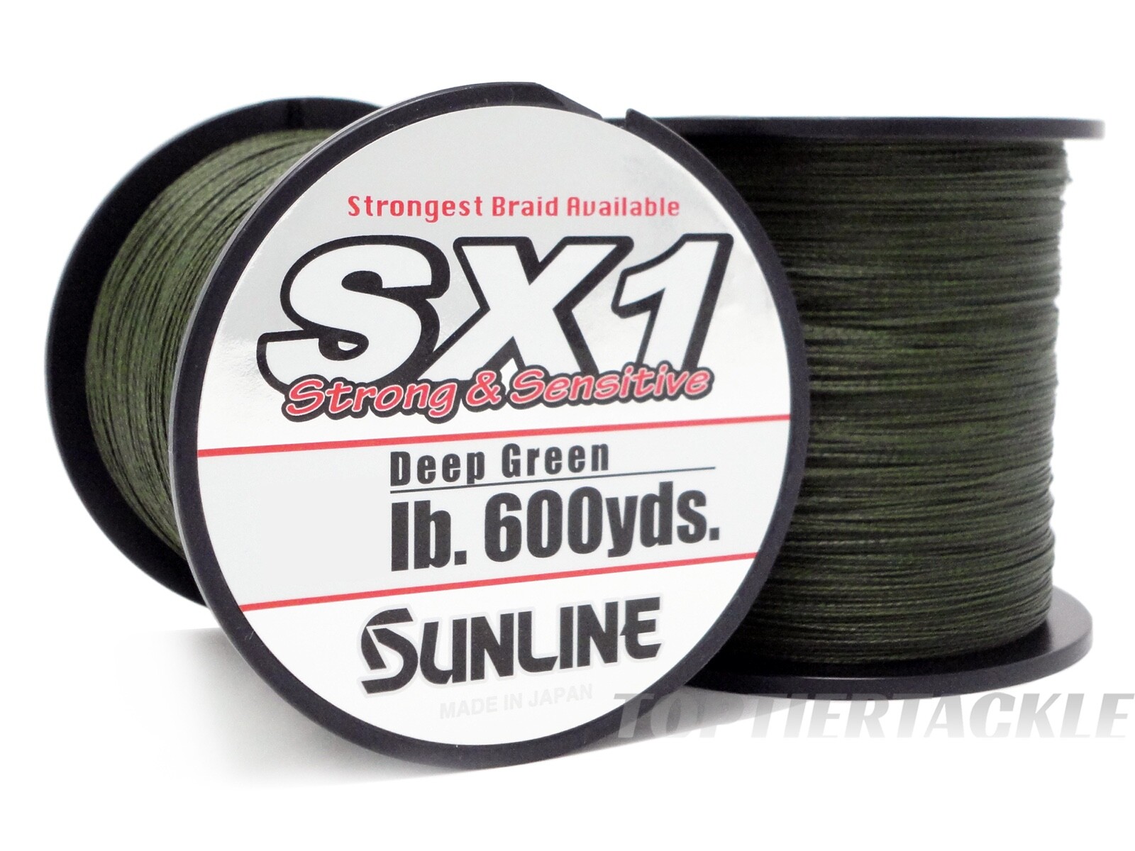Sunline SX1 Braided Fishing Line Deep Green 600 Yard Spool - Select Lb ...