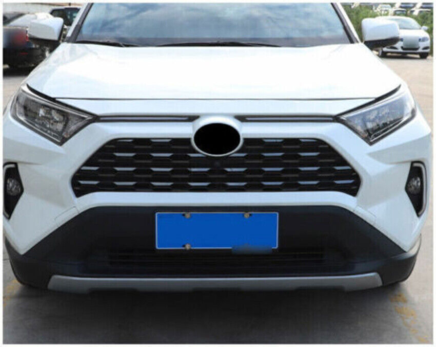 For Toyota RAV4 19-2024 Black Steel Front Grille Strips Clip Decals ...