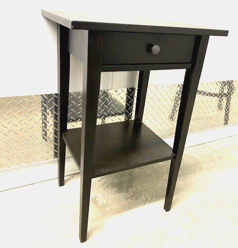 Small Black Side Table with Drawer SIMPLE ELEGANT BEAUTIFUL PRACTICAL ...