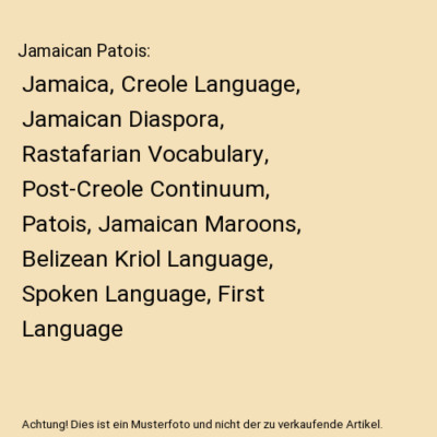 Jamaican Patois: Jamaica, Creole Language, Jamaican Diaspora ...