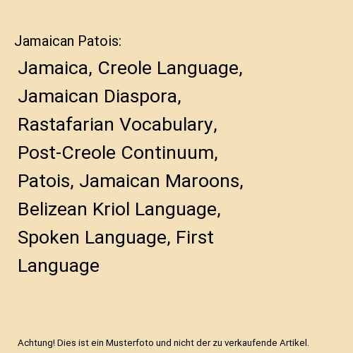 Jamaican Patois: Jamaica, Creole Language, Jamaican Diaspora ...