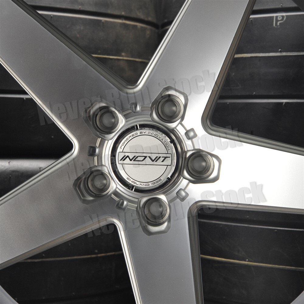 INOVIT ROTOR 22x9 5x120 35 OFFSET SILVER MACHINE FACE 5 SPOKES 4 WHEELS ...