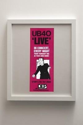 UB40+LIVE+FRAMED ORIGINAL MUSIC PRESS AD POSTER+1983 | eBay UK