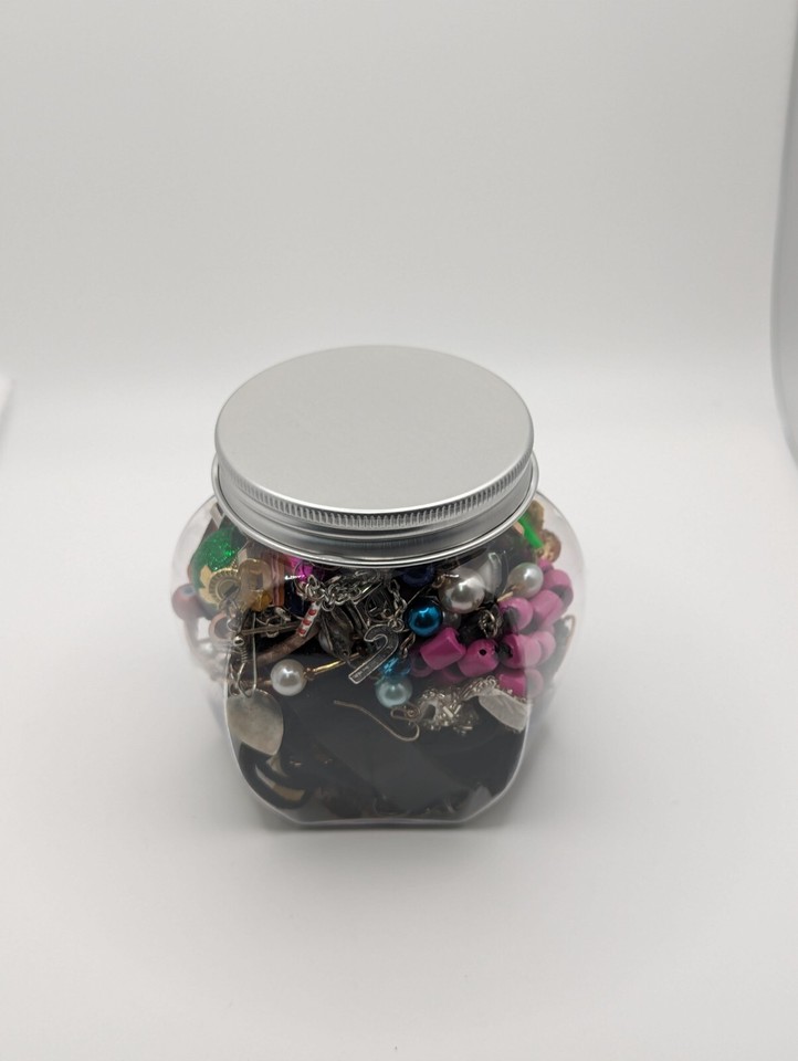 Craft Jewelry Jar Junk Jar For Reuse Assorted Mix And Match Beads And ...