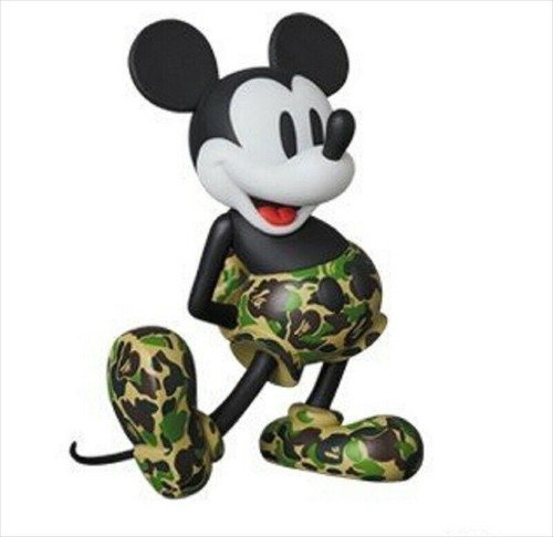 VCD BAPE(R) MICKEY MOUSE a bathing ape bape Medicom Toy Green Ver ...