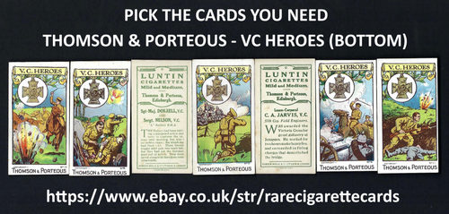 THOMSON & PORTEOUS - VC HEROES (BOTTOM) - PICK THE CARDS YOU NEED | eBay UK