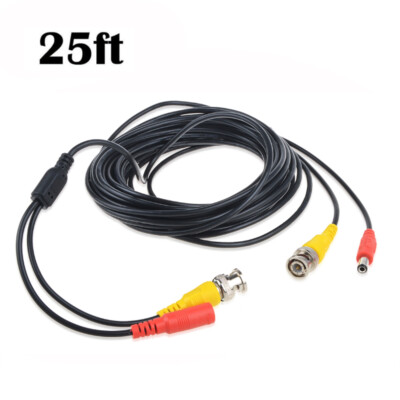 25FT BNC Video Power Wire Cord for Swann Night Owl CCTV Cameras Cable ...