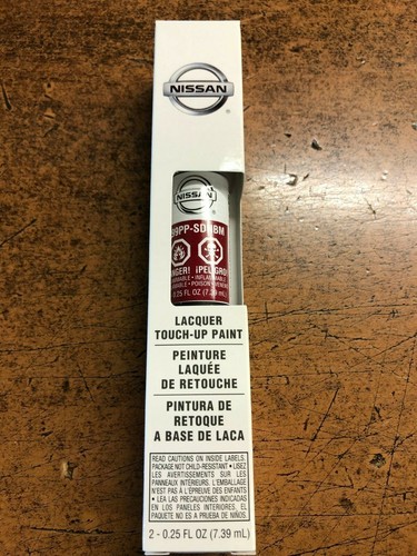 NEW OEM Nissan Touch-Up Paint + Clear Coat "Carnelian Red" Color Code ...
