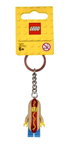 LEGO Hot Dog Suit Guy Keychain/Keyring - Series 13 Minifigure 853571 ...
