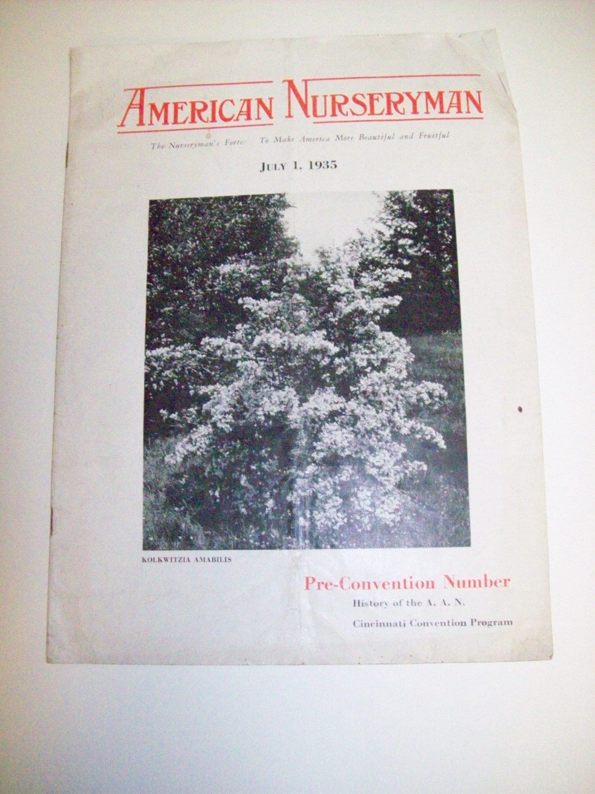 AMERICAN NURSERYMAN JULY 1, 1935 Pre-Convention Number (Cincinnati) | eBay