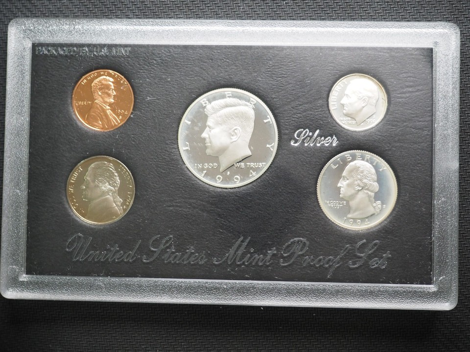 1995 United States 5 Coin SILVER Proof Set - FREE SHIPPING! | eBay