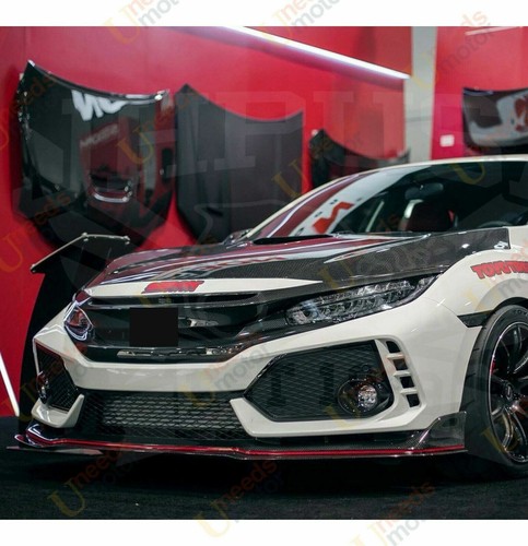 Fits 2017-2021 Honda CIVIC Hatchback Carbon Fiber Type R Style Front ...