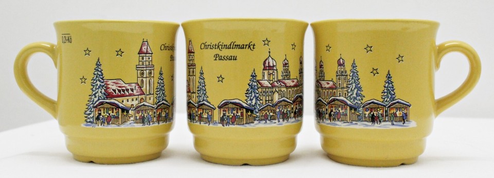 Glühwein-Tassen Sammel Becher Christkindlmarkt Weihnachtsmarkt Passau ...