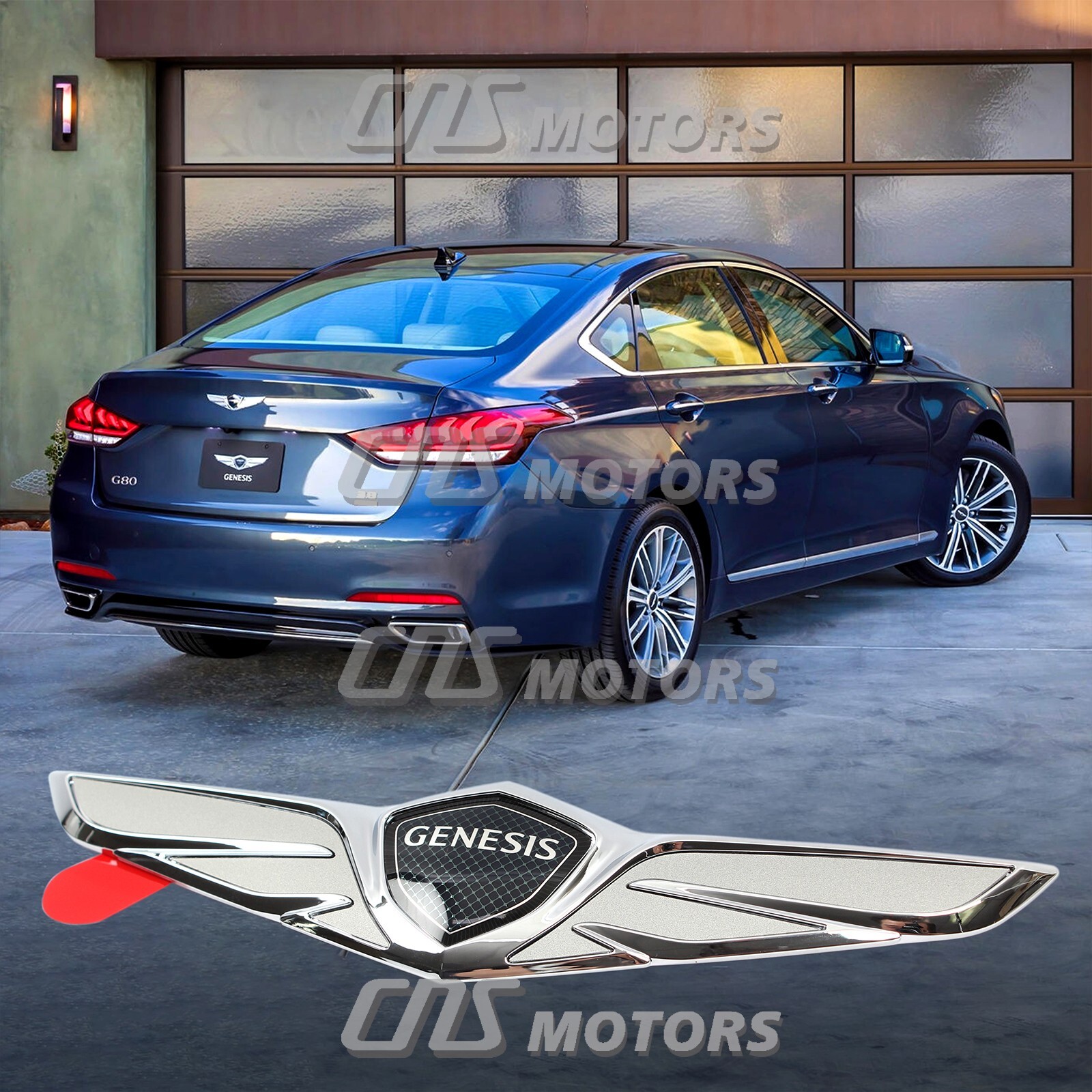 GENUINE Hood & Trunk Emblems set for 2018-2020 Genesis G80 OEM ...