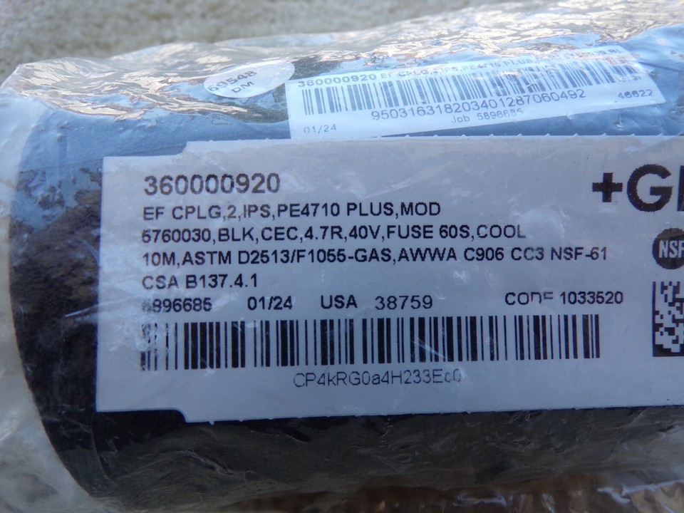 +GF+ Central EF Coupling Black PE4710 Plus 2 IPS - 360000920; p4 | eBay