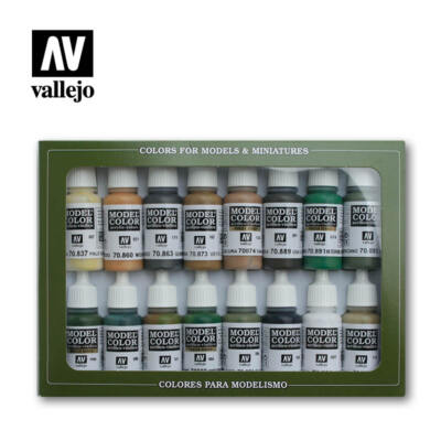 Vallejo 70109 WWII Allied Model Color Paint Set (16 Colors) | eBay