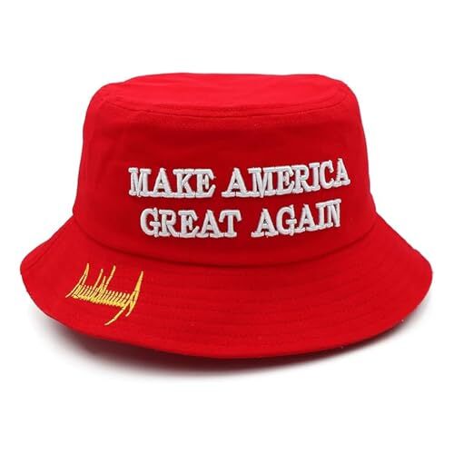 MAGA Bucket Hat, Trump 2024 Hat Make America Great Again Donald Red ...