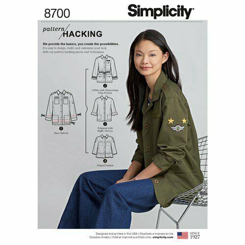 Simplicity Sewing Pattern 8700 0214 Misses 6-24 Jacket Options Design ...