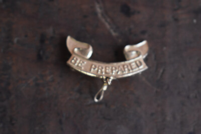 Vintage BSA Boy Scouts of America Be Prepared Banner Pin Pinback Pat ...