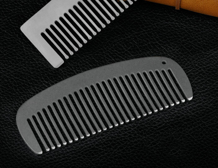 EDC Titanium keychain Antistatic Comb Unique Fashion Comb Health Hair ...