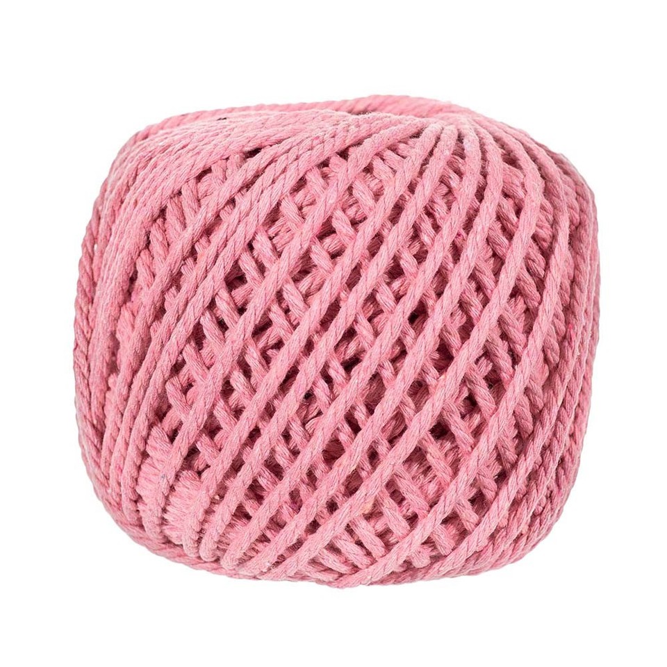 Craft County 100M-4mm Diameter Crafting Cotton Rope - 5 Colors-Macrame ...